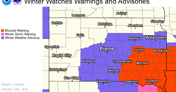 Northeast SD region could see ground blizzard conditions over the ...