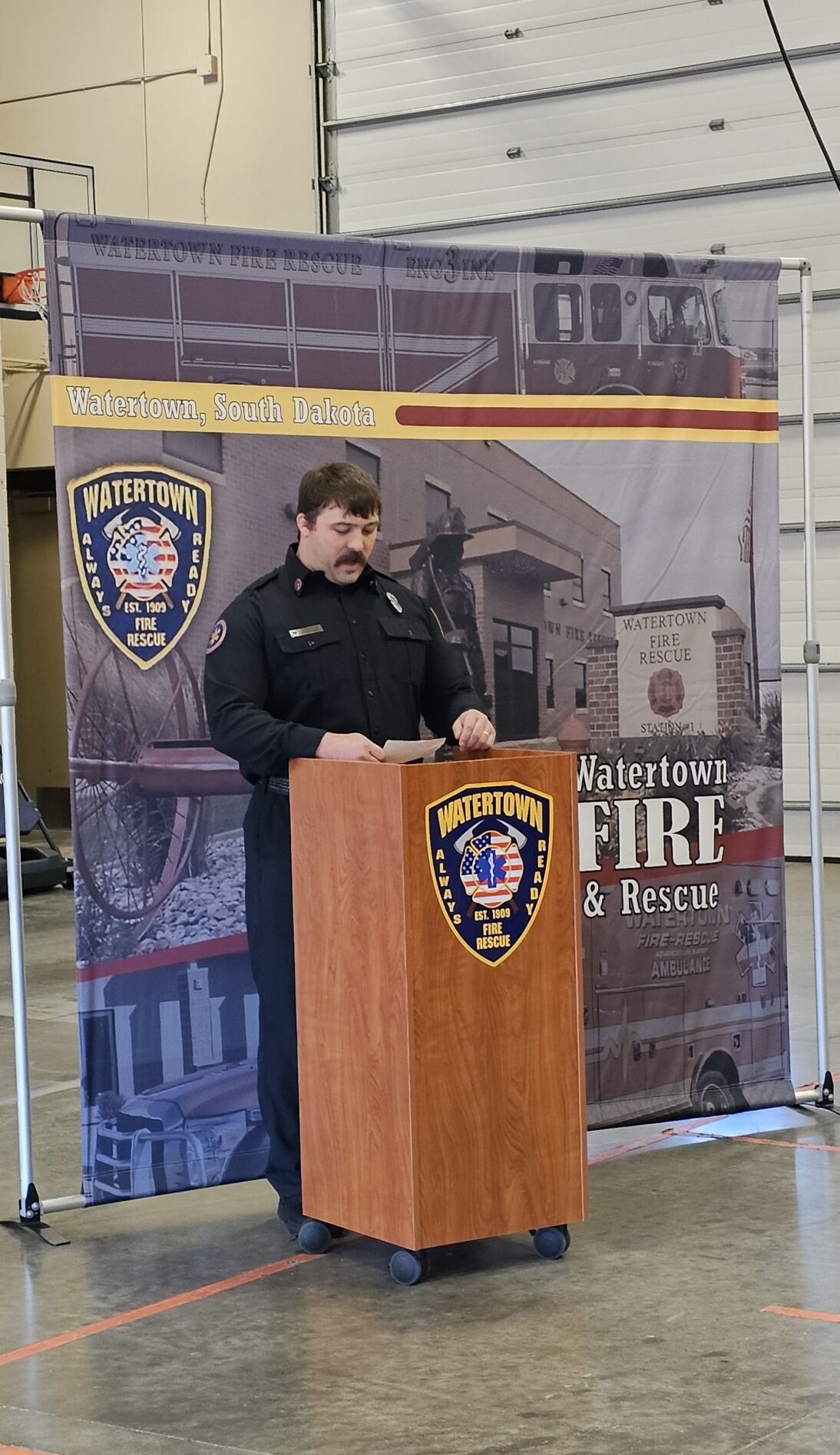 Good News: Watertown Fire Rescue Welcomes New Engine 1 with Traditional ...