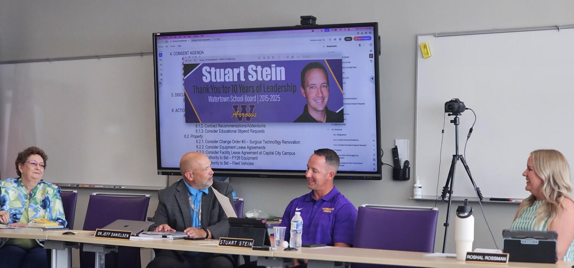 Good News: Dr. Jeff Danielsen Presents Stuart Stein with Plaque After ...