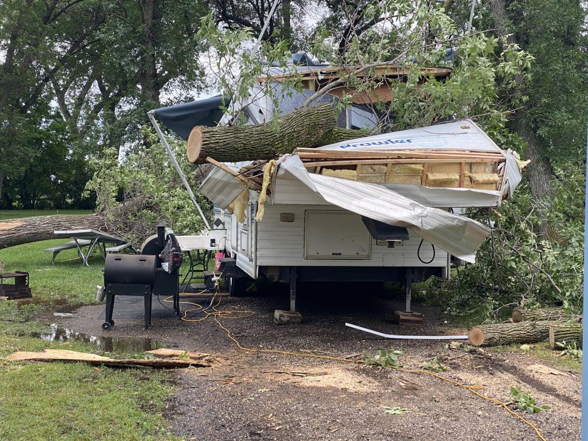 Saturday Morning Storm Causes Damage to Trees, Destroys Camper at City ...