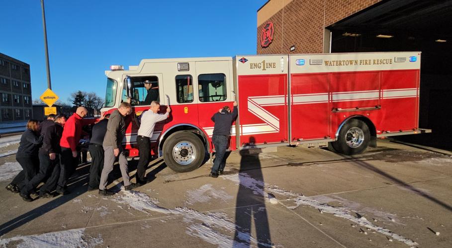 Good News: Watertown Fire Rescue Welcomes New Engine 1 with Traditional ...