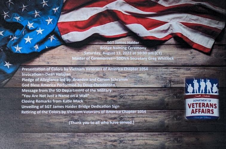Dept. of Veteran Affairs Bridge Dedication Ceremony for Local Sgt ...
