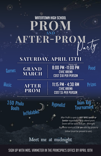 Watertown After-Prom: Safe and fun event for ALL WHS students ...