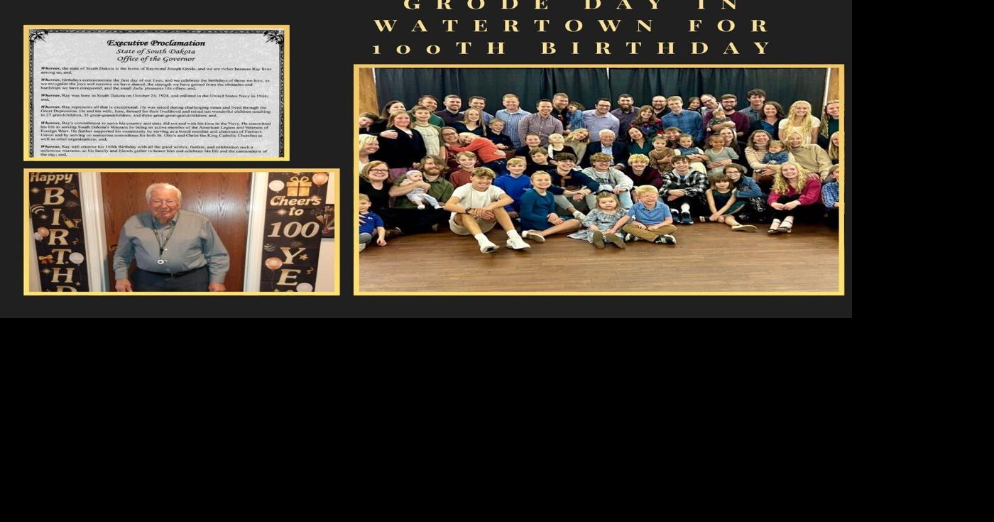 Good News: Gov. Kristi Noem Proclaims Raymond Grode Day in Watertown ...