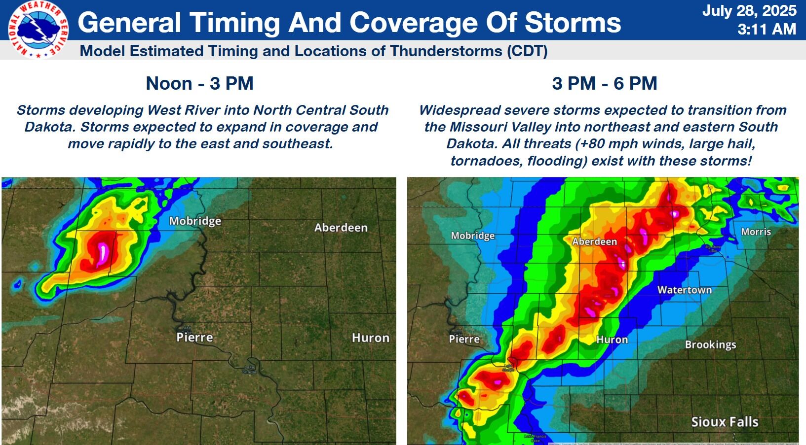 Severe Weather Alert: Tornadoes, High Winds, and Hail Threaten Region ...