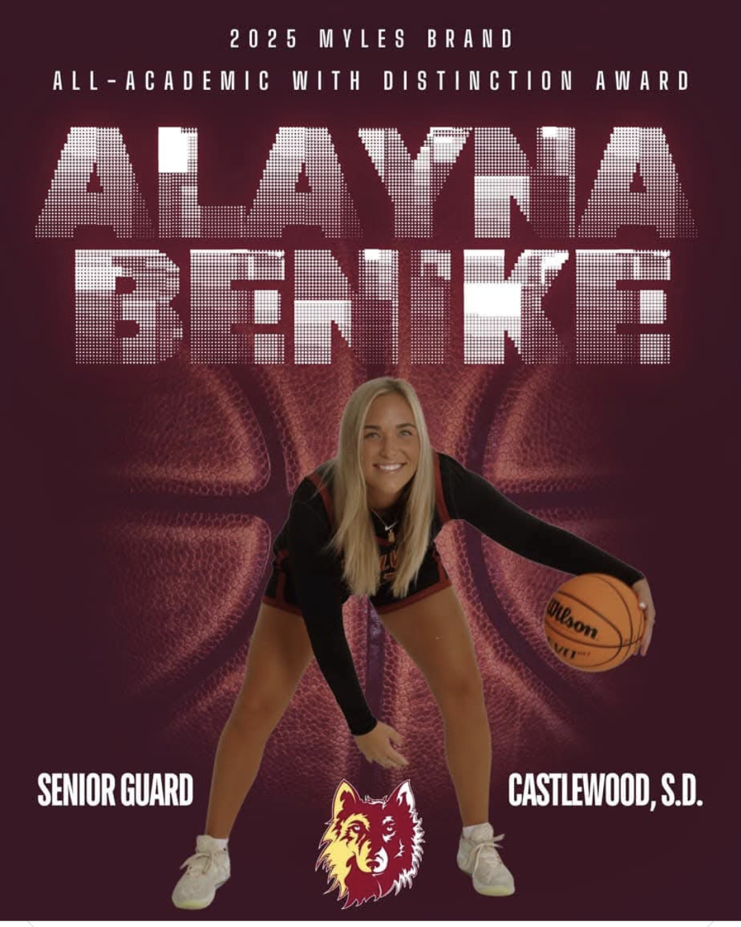 Good News: Castlewood Native Alayna Benike Earns Prestigious Myles ...