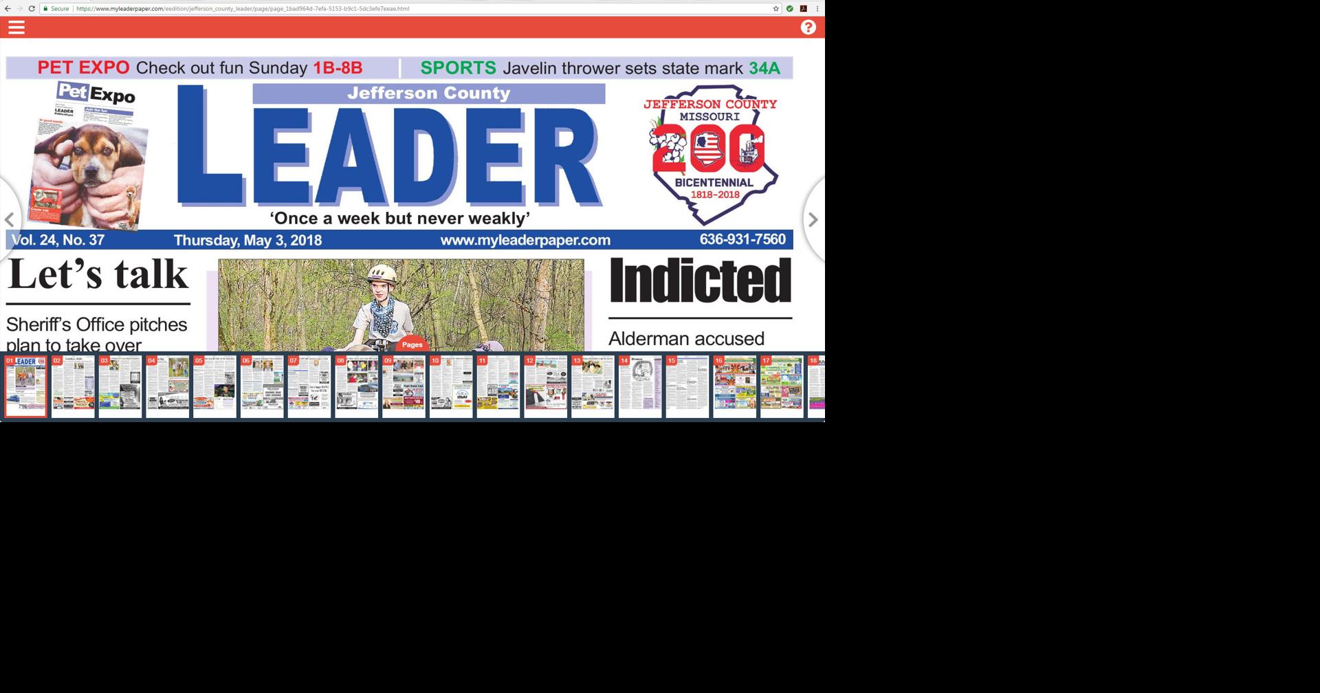 Subscription start for Leader's online e-edition; print editions ...