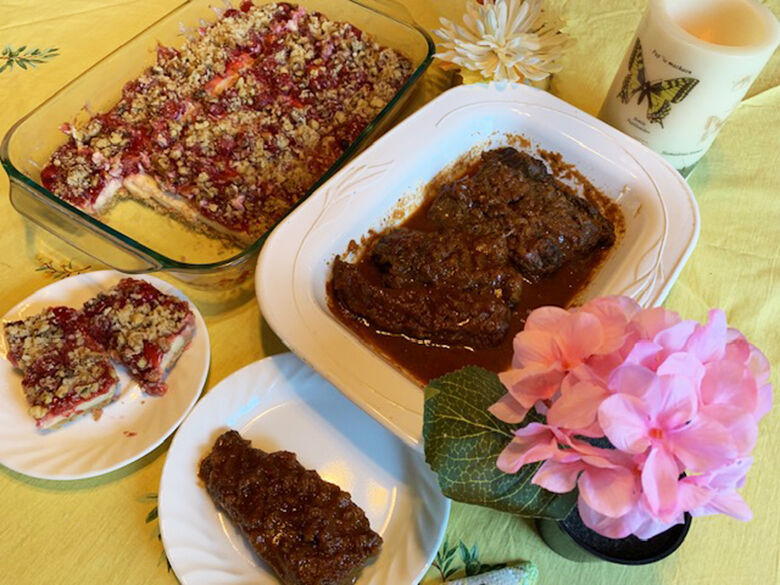 Oven-Barbecued Round Steak, Cherry Cheese Bars | Recipes ...