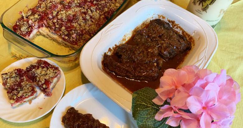 Oven-Barbecued Round Steak, Cherry Cheese Bars | Recipes ...