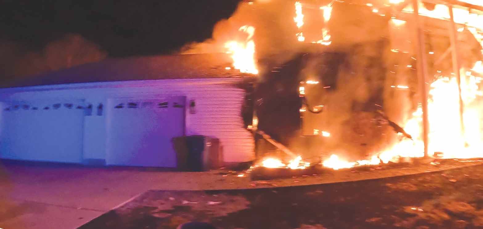 Fire destroys two-story house outside De Soto | Police Fire ...
