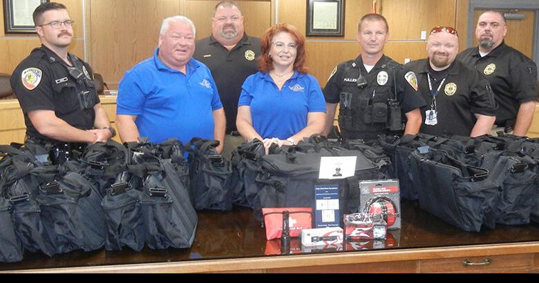 Bags filled with gear donated to Festus, Crystal City, Pevely police ...