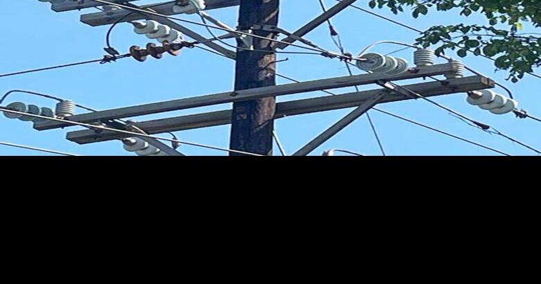 Ameren utility pole along i-44 catches fire in Eureka | Police Fire ...