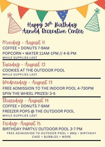 Arnold rec center celebrates 20th anniversary | Local News ...