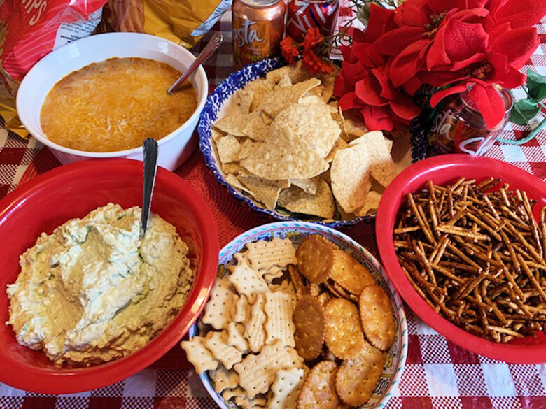Avocado-Crab Dip, Chili-Cheese Hotty, Spiced Honey Pretzels | Recipes ...