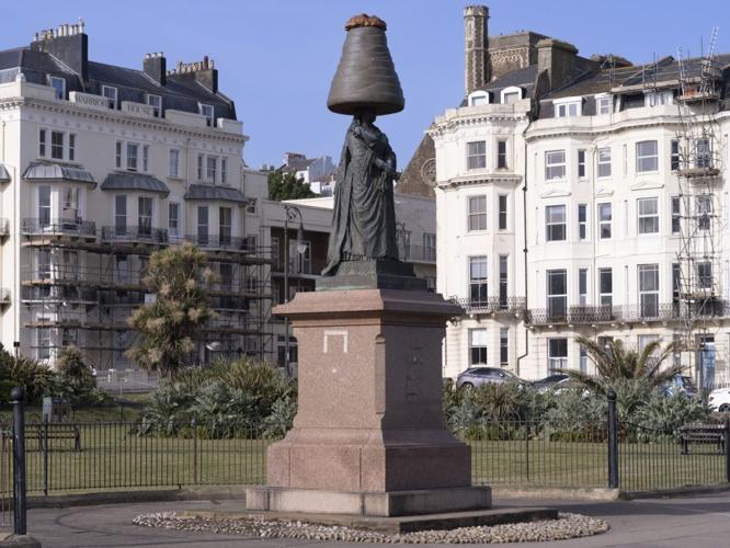 Prankster places giant Walnut Whip on Queen Victoria statue | National ...