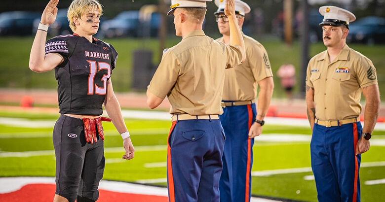 Marine Corps gains new enlistee in public ceremony | Sports ...