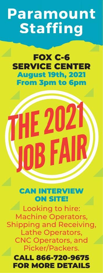 Paramount Staffing Job Fair 2021 | Jobs | myleaderpaper.com