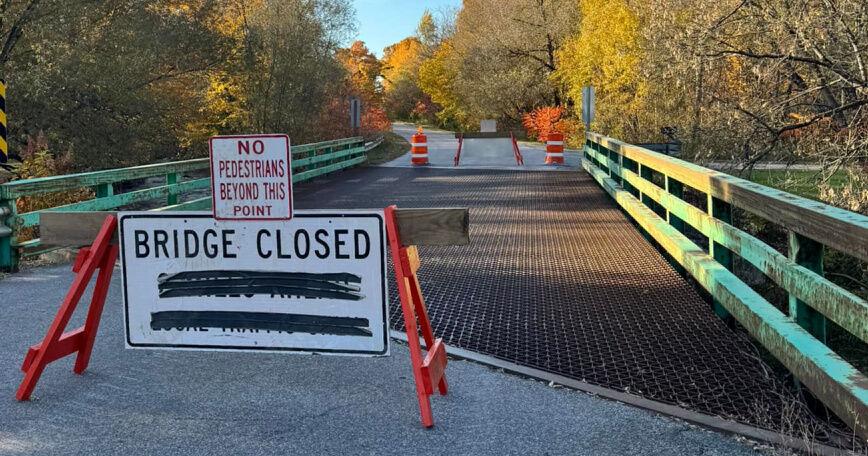 Gallop Road Bridge closed after damage from August storm | Top Stories ...