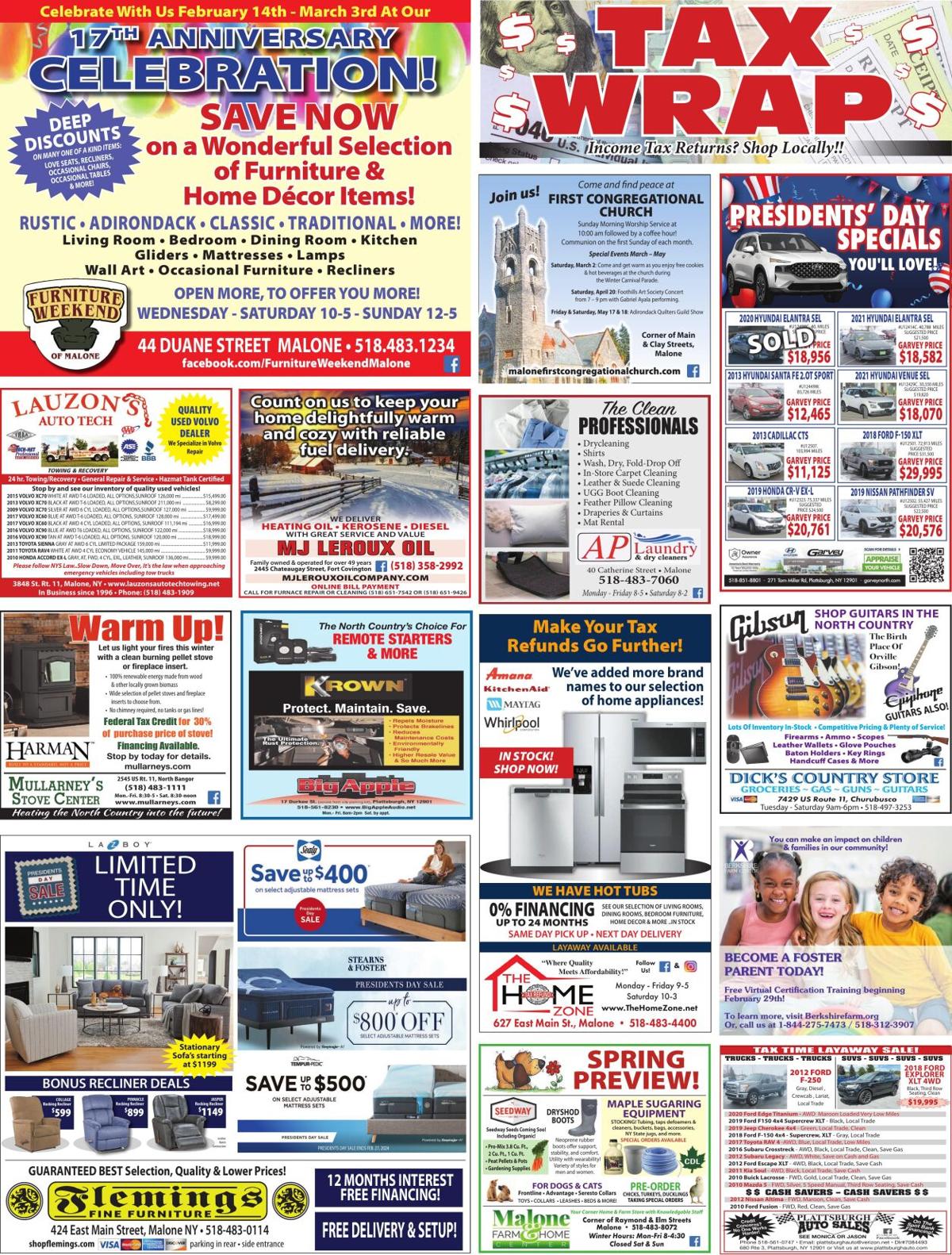 Tax Wrap | Special Sections | mymalonetelegram.com