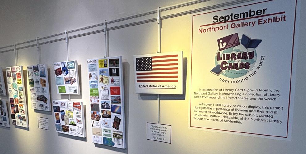 Local library card travels well; on display at a Long Island library ...