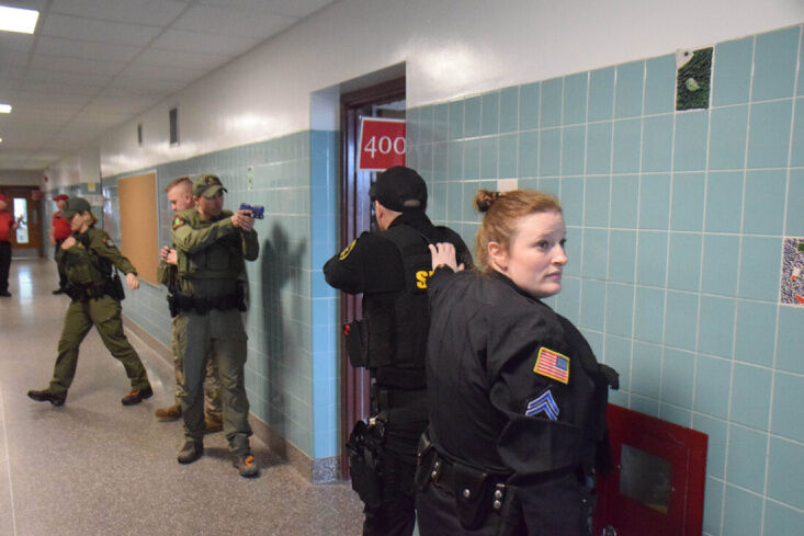 Malone police officers take part in active shooter training | Top ...