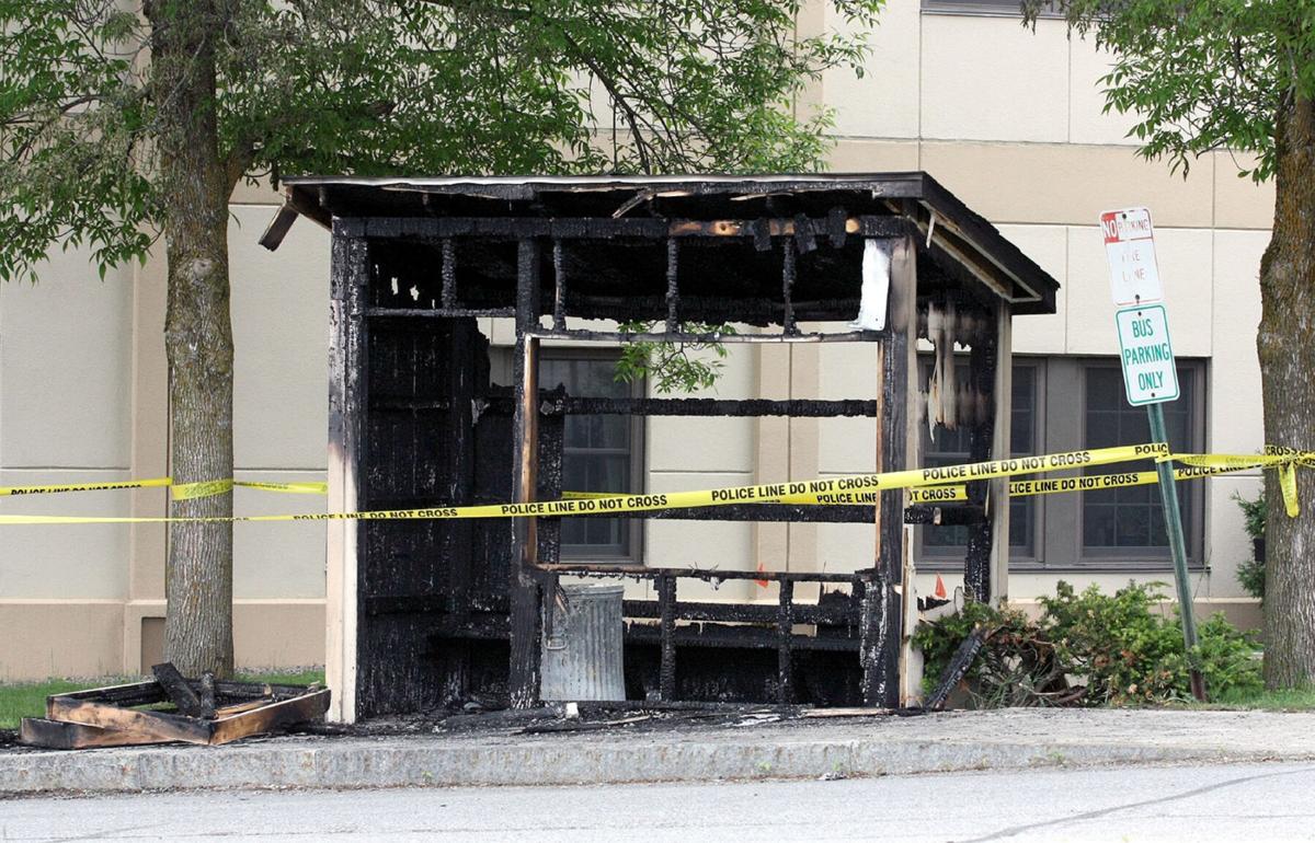 Bus stop burned | Top Stories | mymalonetelegram.com