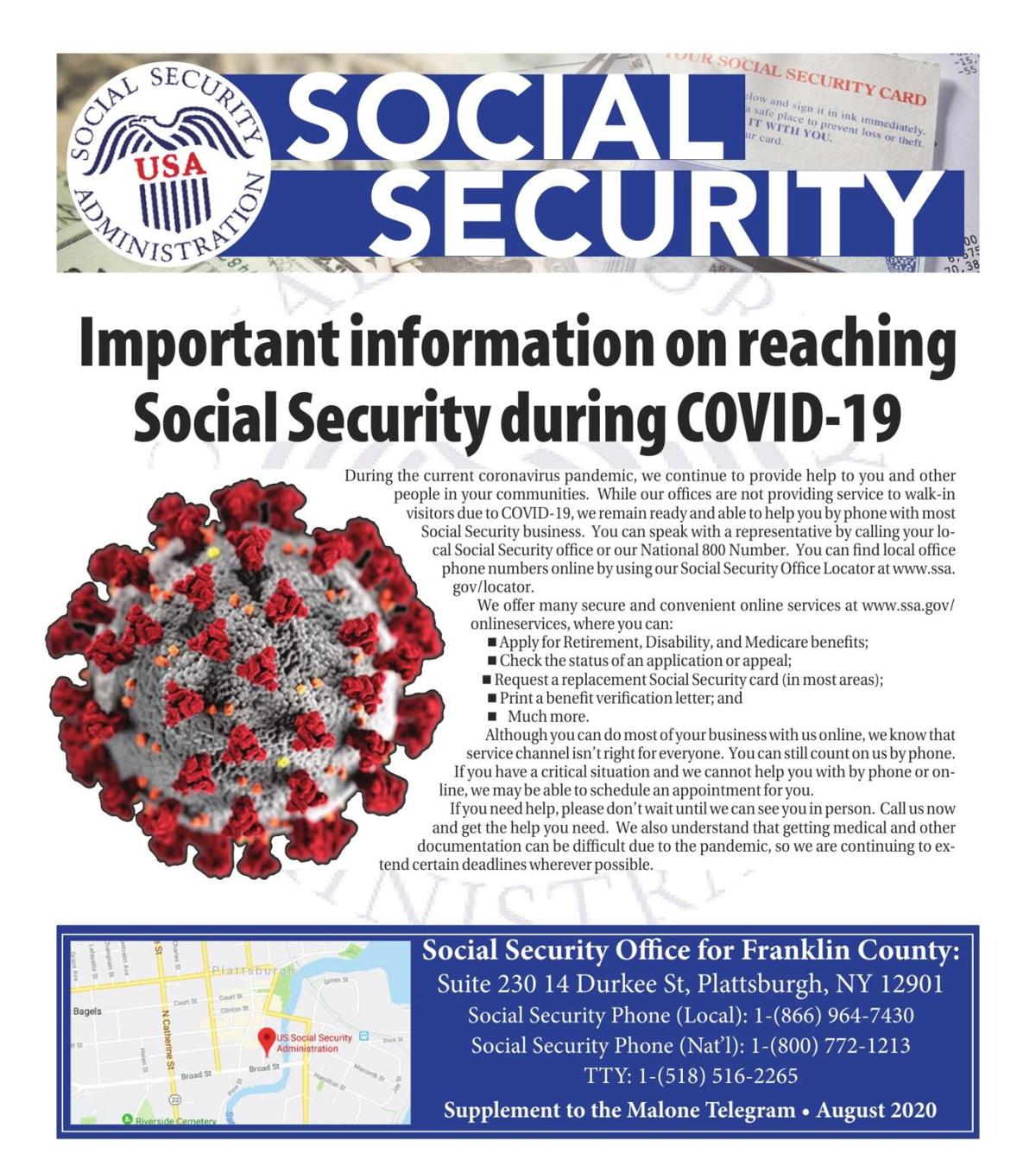 Social Security August 2020 | Special Sections | mymalonetelegram.com