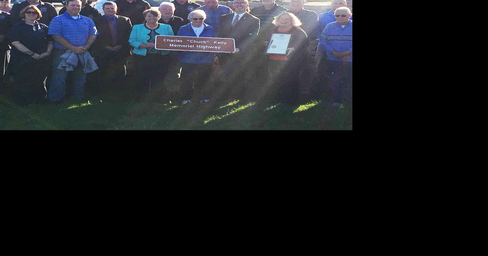 Signs marking the “Chuck Kelly Memorial Highway” unveiled | Local ...