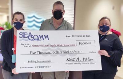 SeaComm donates to Almanzo and Laura Ingalls Wilder Association ...