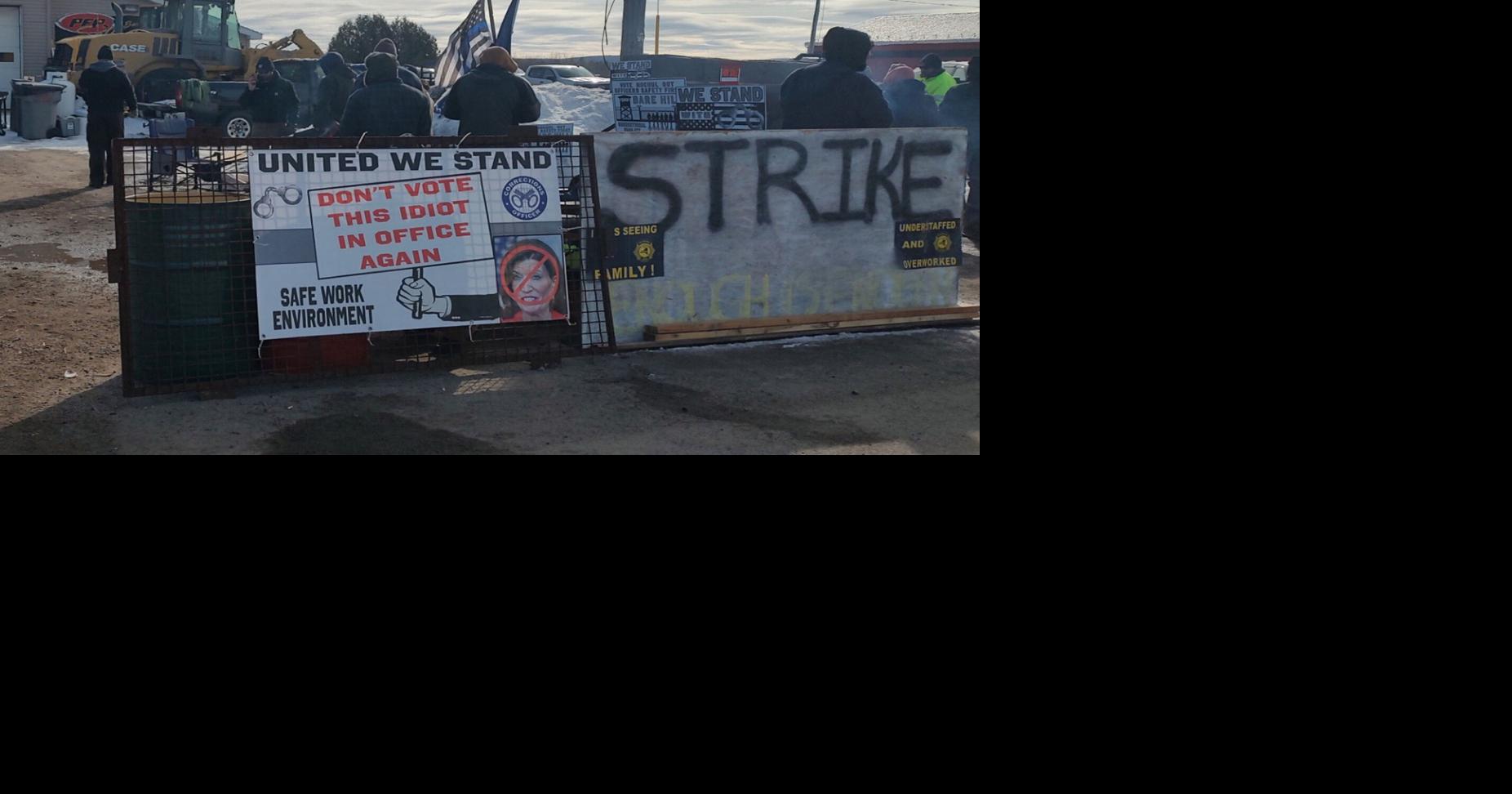 Correction officers travel to state capitol, protests continue outside ...