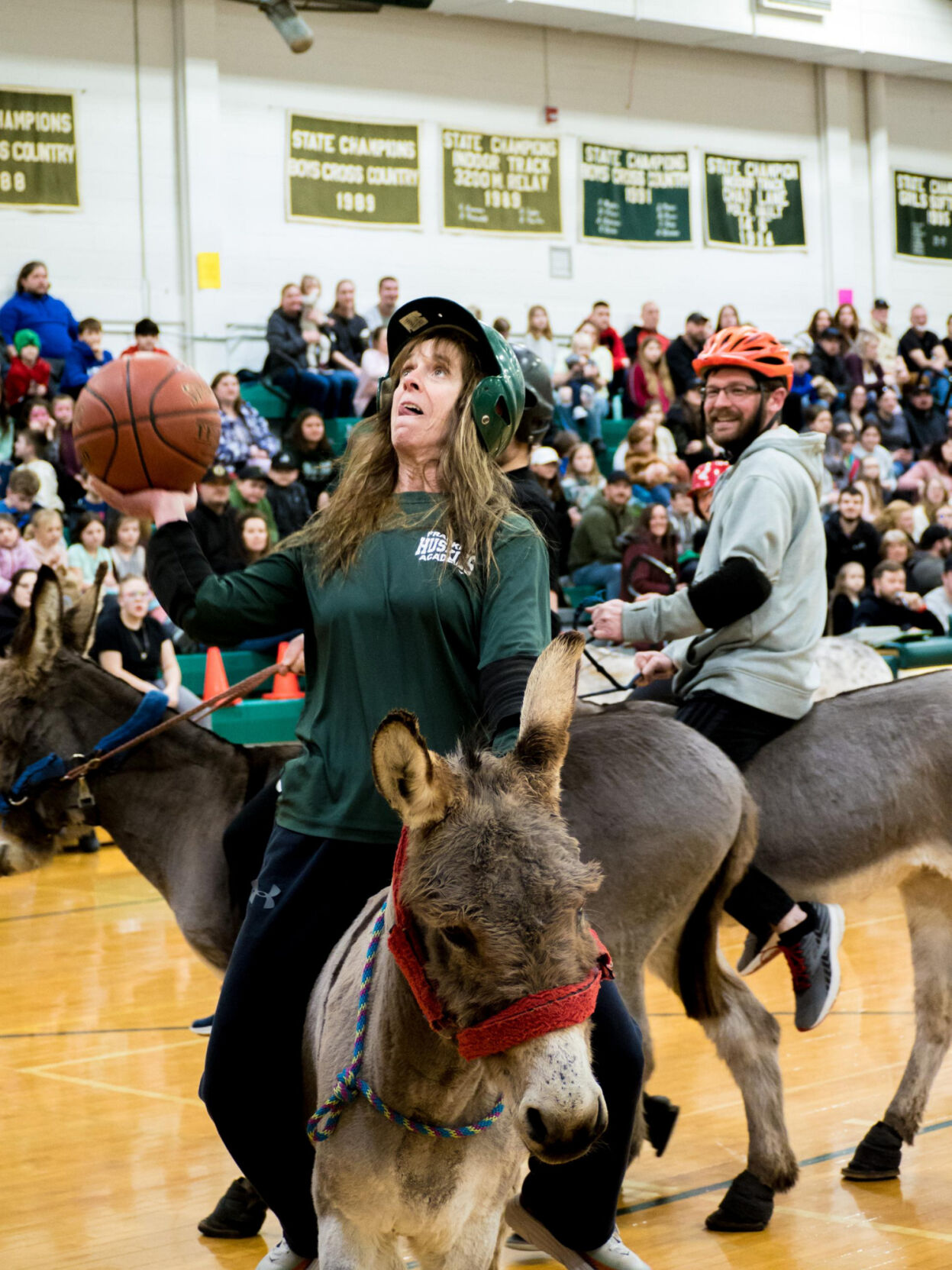 Donkey basketball held at Franklin Academy | Top Stories ...