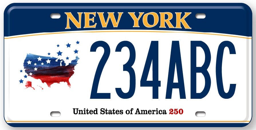 DMV unveils new 250 anniversary license plate | Public Service News ...