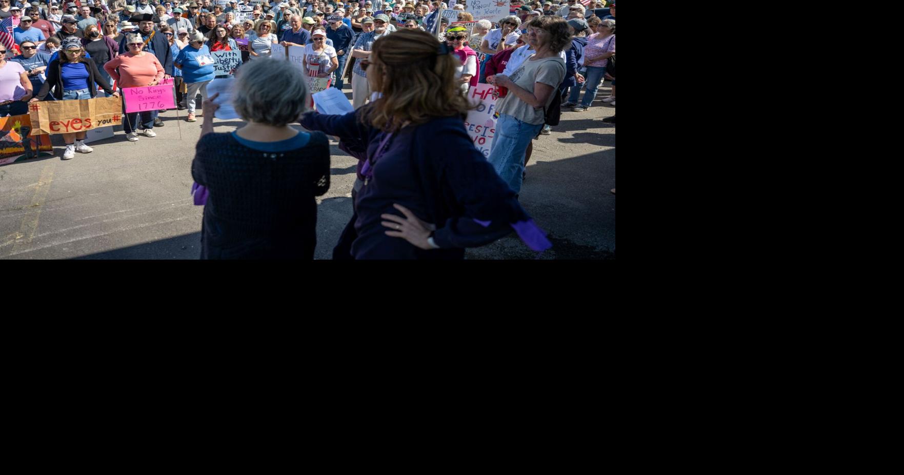 Over 700 gather in downtown Canton for peaceful anti-Trump protest ...