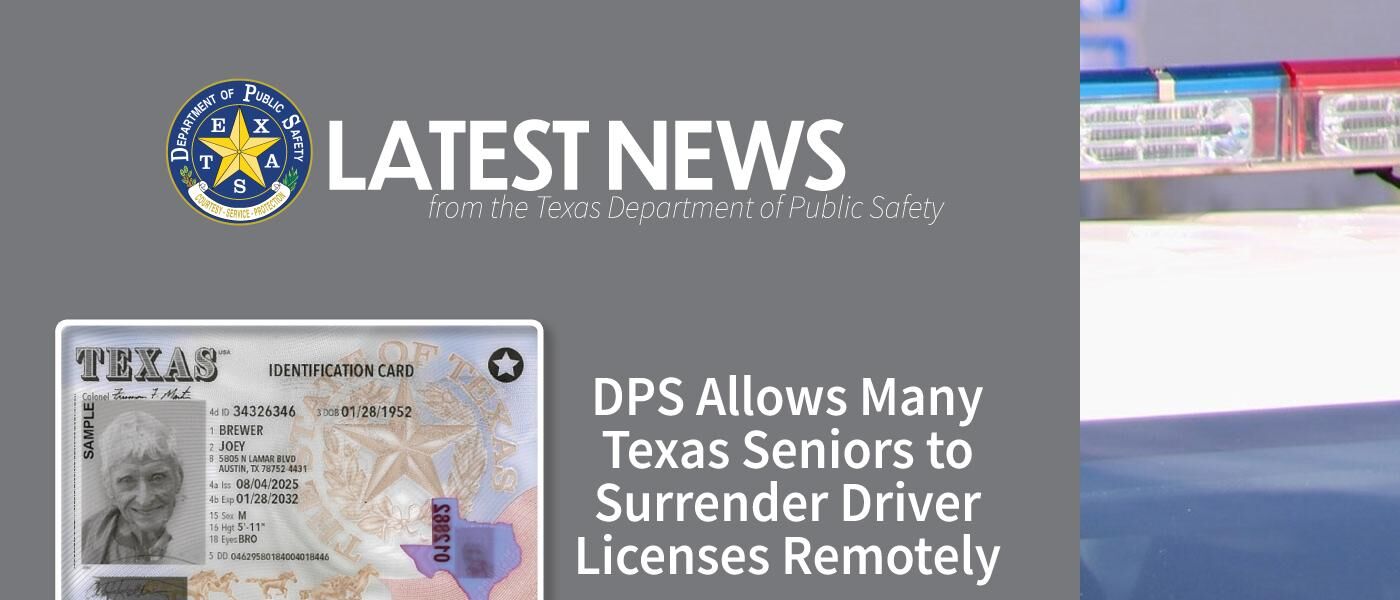 Texas seniors can now surrender driver licenses for ID cards online ...