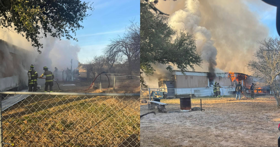 Texas firefighters contain structure fire with assistance from ...