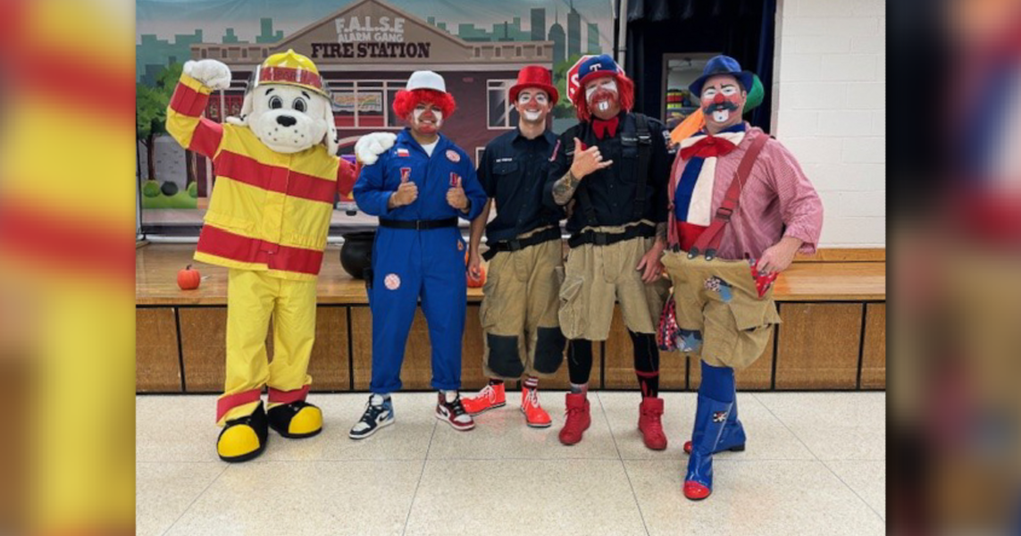 North Texas fire department's clown gang teaches fire safety to ...