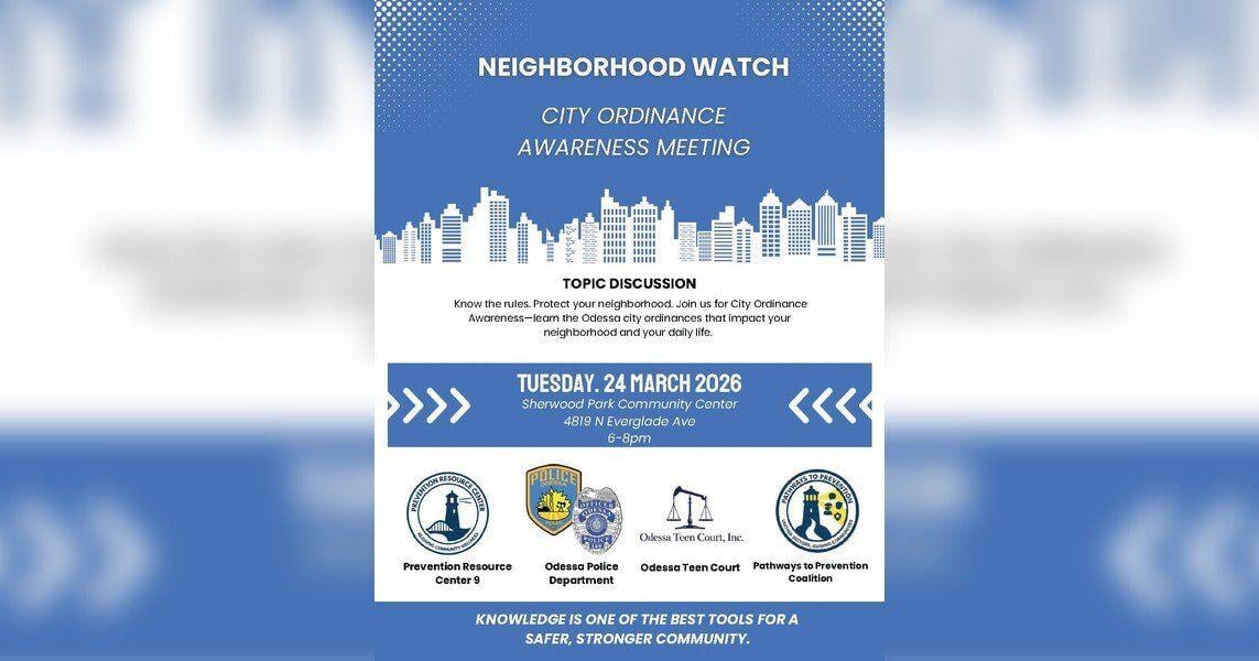 Neighborhood watch meeting rescheduled due to weather | North Texas ...