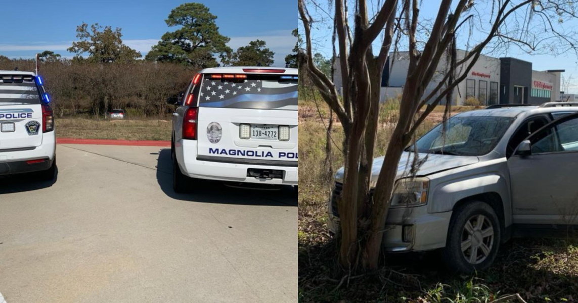 Magnolia police officers save unconscious driver after crash | Upper ...