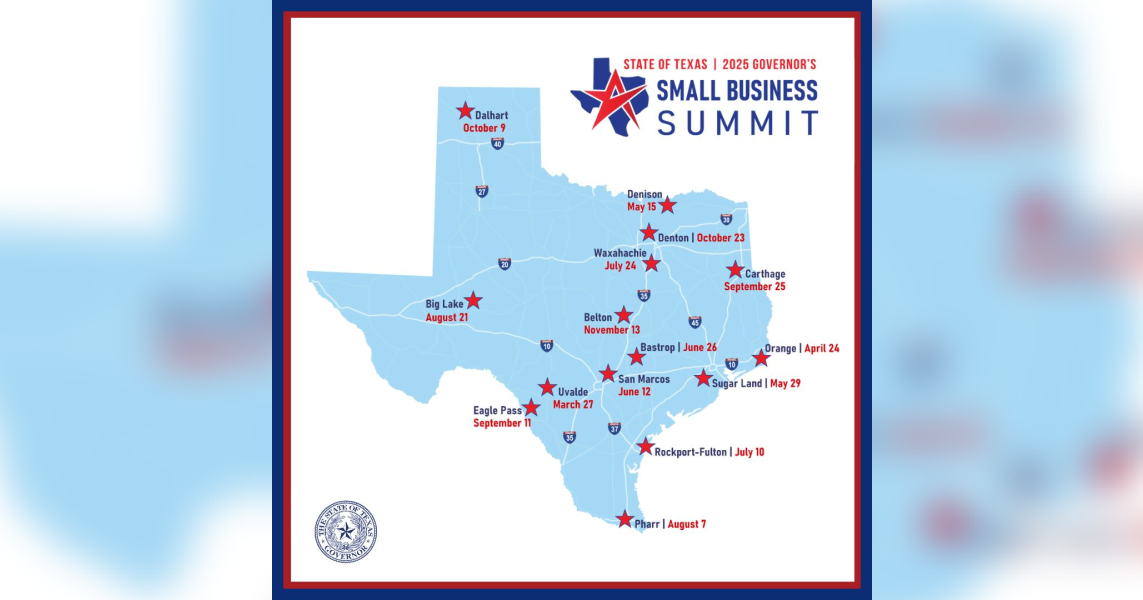 Governor Abbott announces host cities for 2025 Small Business Summit ...