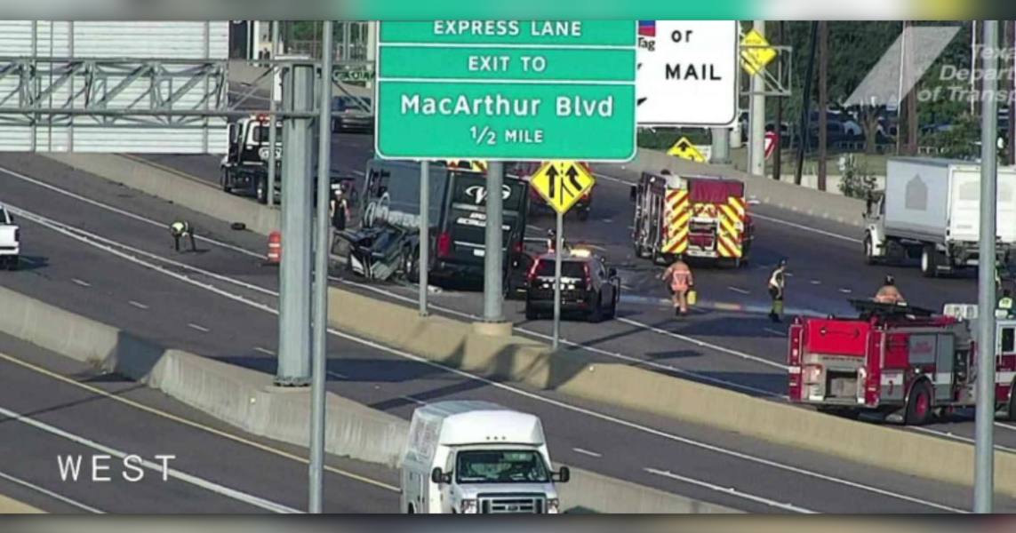 Major accident causes highway closure in Irving in North Texas | North ...