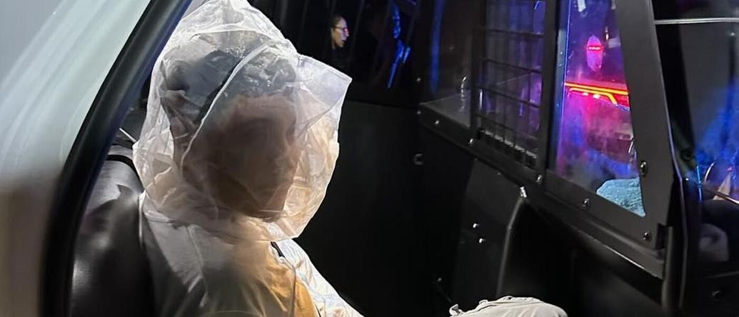 Suspect in custody after spitting on deputy during disturbance, Harris ...