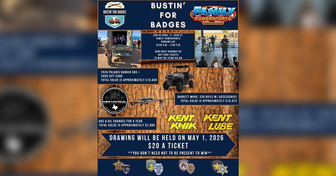 Bustin for Badges Raffle Event Moves to New Location in Midland | North ...
