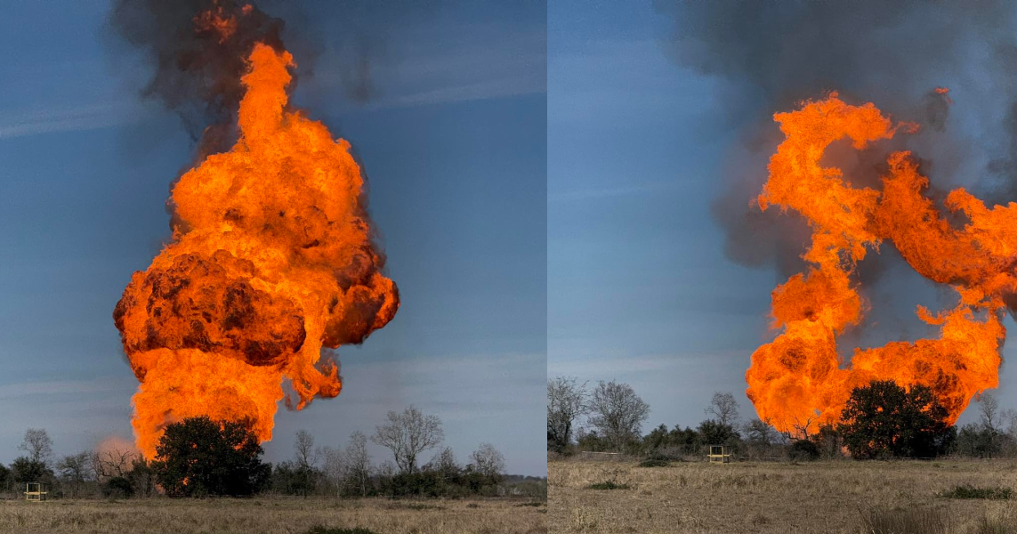 Pipeline fire near East Bernard extinguished without injuries | Upper ...