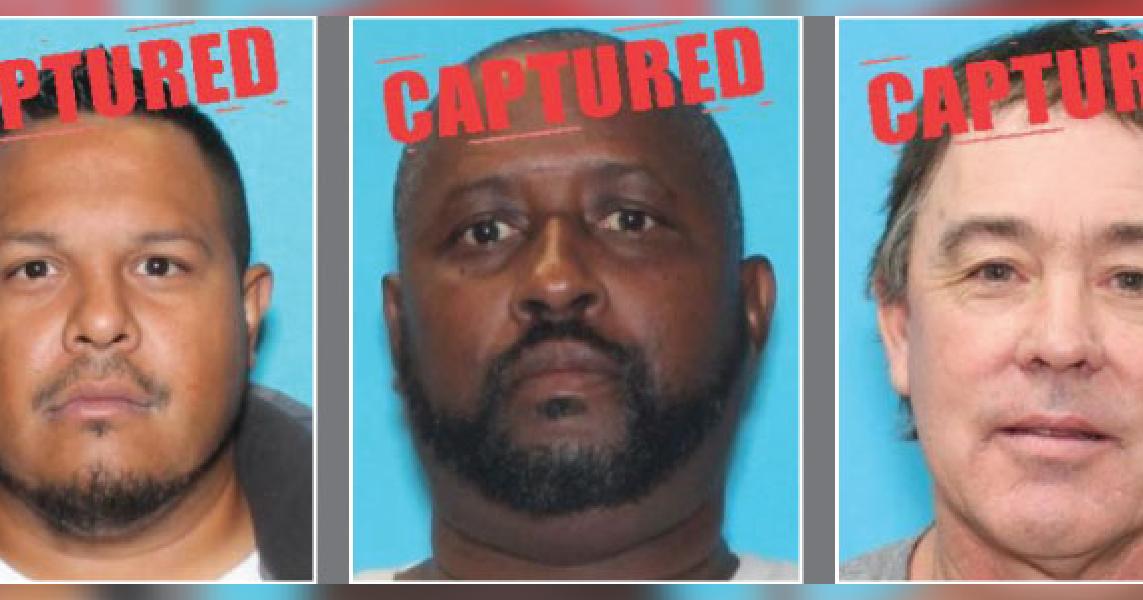 Three fugitives from Texas' Most Wanted list captured, rewards issued ...
