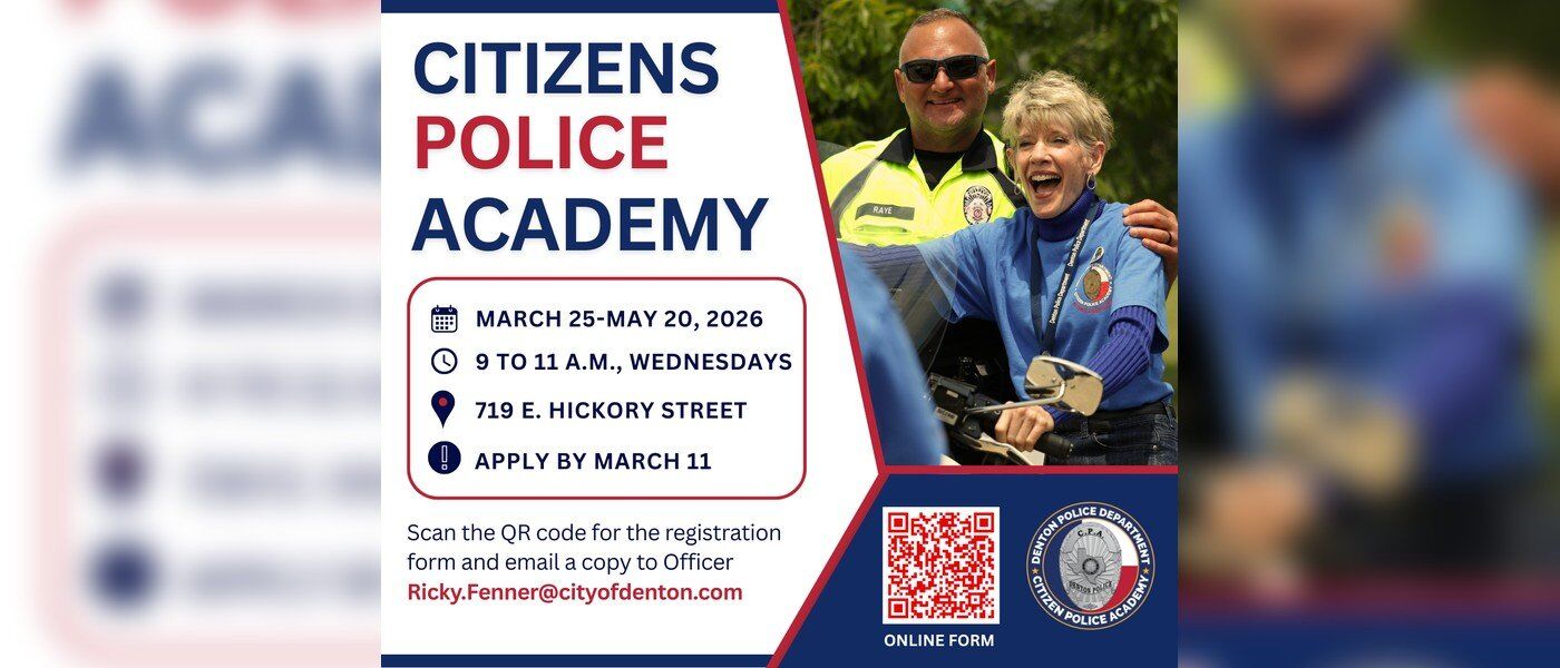 Denton Police Department opens registration for Citizens Police Academy ...
