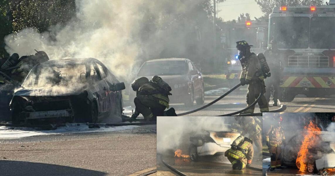 Carrollton fire crews respond to vehicle blaze on East Peters Colony ...