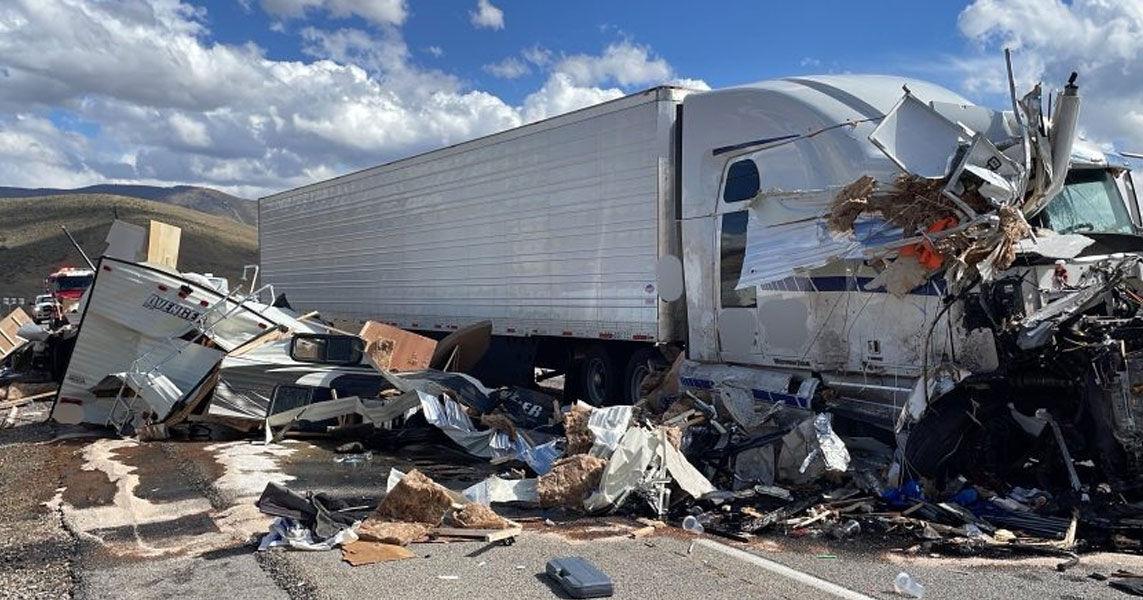 Pickup truck driver killed in fiery head-on collision with 18-wheeler ...