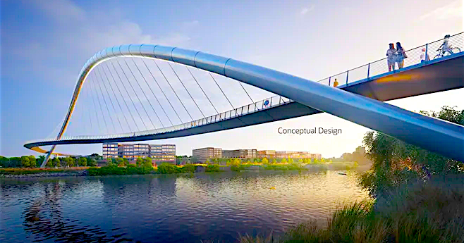Image released for Cumberland River pedestrian bridge | Development ...