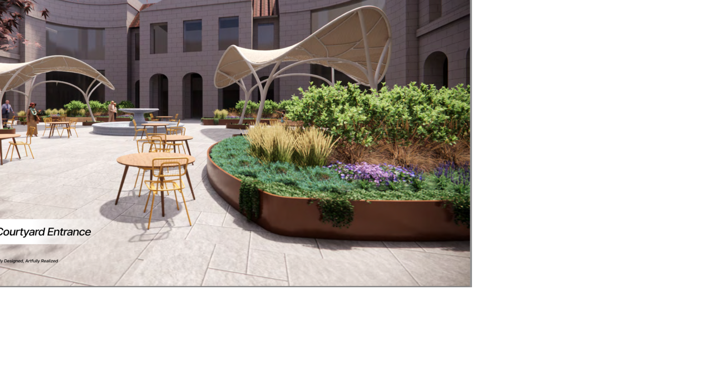 Main Library outdoor space prepped for update | Development ...