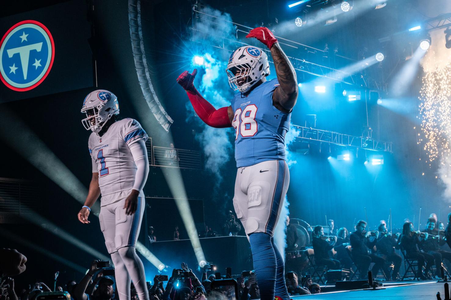 Titans brass reveal new team logos, uniforms | Titans | nashvillepost.com
